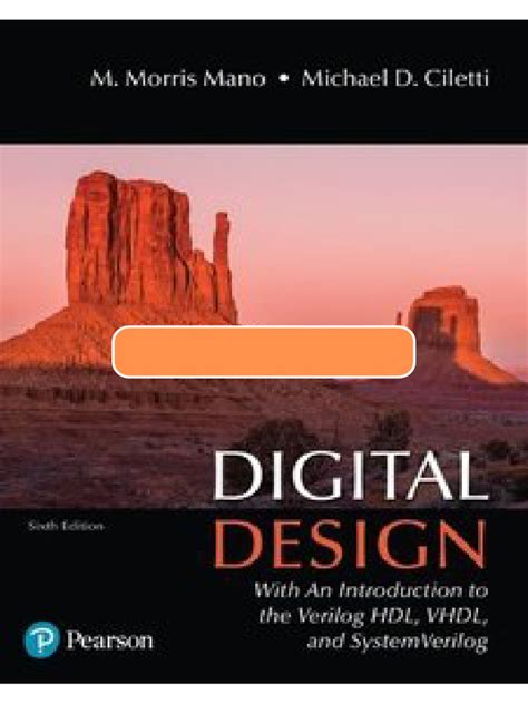 Testbank For Digital Design With An Introduction To The Verilog Hdl Vhdl And Systemverilog 6th