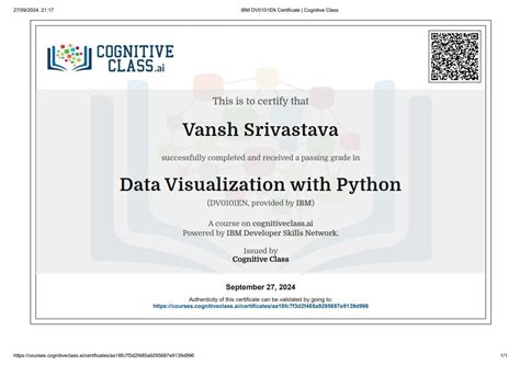 Completed Data Visualization With Python Course Vansh Srivastava