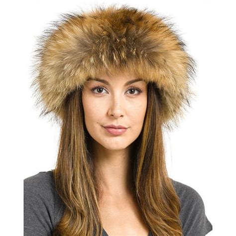 Frr The Tatiana Finn Raccoon Cuff Hat 160 Liked On Polyvore