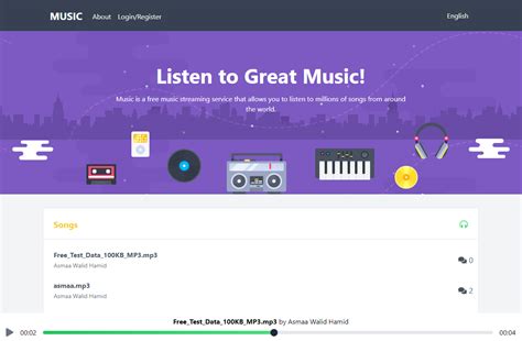 Github Asmaahamid02musicproject Vuejs3 Music Project That Uses