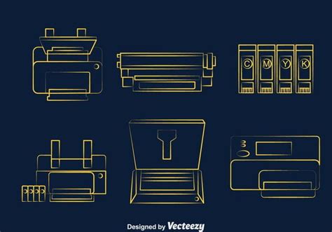 프린터 라인 아이콘 Svg Eps Uidownload