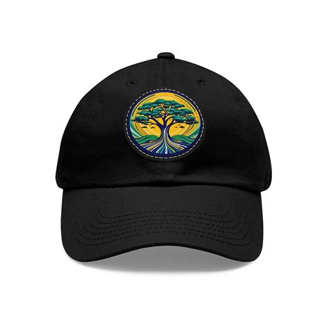 Roots Of Unity Logo Hat With Leather Patch Ru Gabon