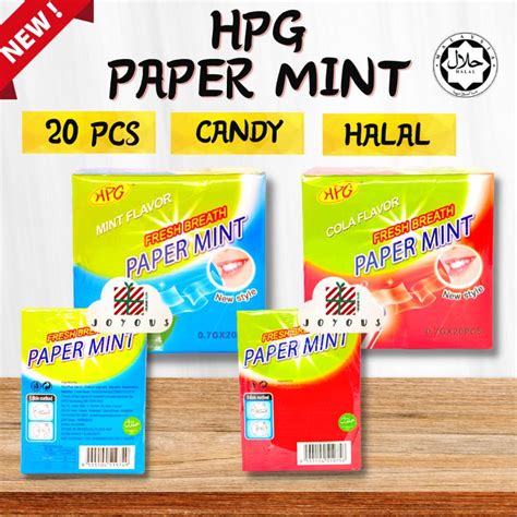 20pcs Hpg Paper Mint Candy Cola Mint Shopee Malaysia