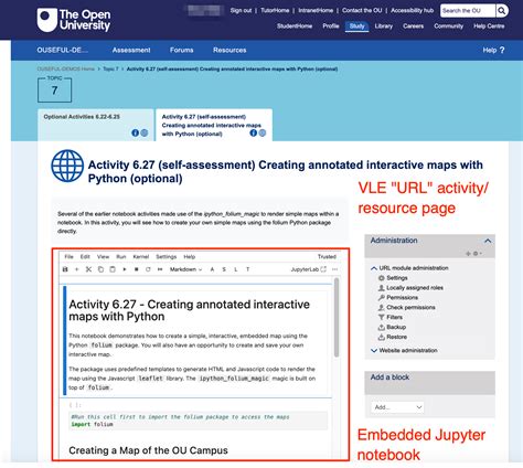 Embedding Standalone Jupyter Environments In The Ou Moodle Vle — Jupyterlite On Ou Moodle Vle