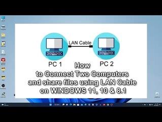 How To Connect Two Computers And Share Files Using LAN Cable On WINDOWS