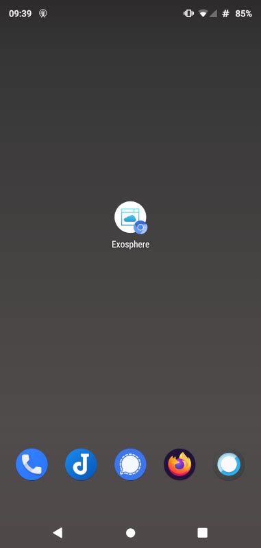Installing Progressive Web Application Exosphere