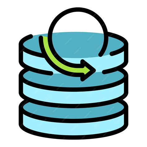 Premium Vector Database Sync Icon Outline Database Sync Vector Icon