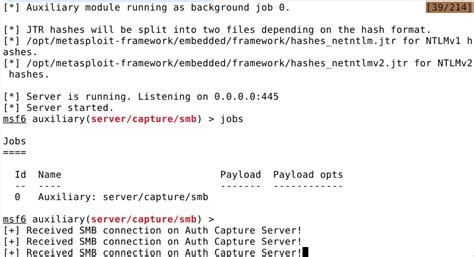Smb Capture Module Outputs Nothing · Issue 17951 · Rapid7metasploit Framework · Github