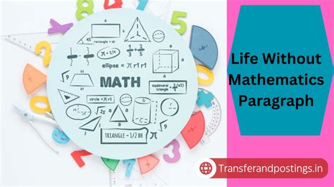 Life Without Mathematics Paragraph Life Without Mathematics Is It Possible Transfer And Postings