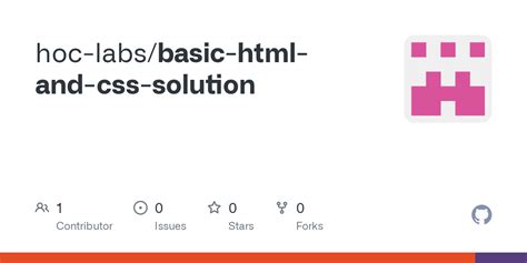 Github Hoc Labs Basic Html And Css Solution