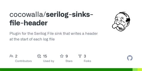 Github Cocowallaserilog Sinks File Header Plugin For The Serilog