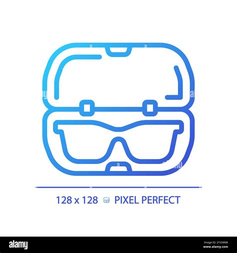 2d Simple Thin Linear Gradient Eyeglasses Case Icon Stock Vector Image And Art Alamy