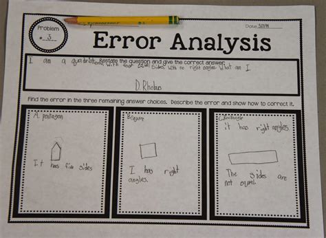 Educationjourney Error Analysis Error Analysis Math Measurement Math Work Stations