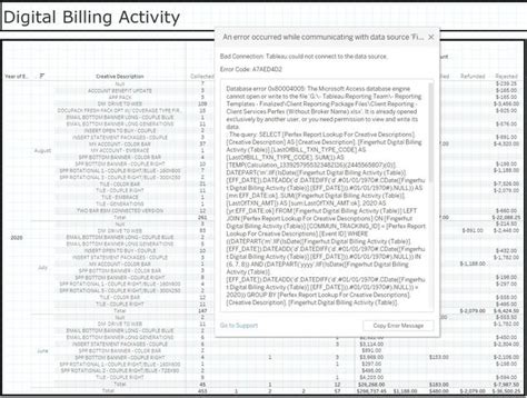 Receiving A Pretty Long Error Message When Trying To Load A Workbook Tab But When I Click Away