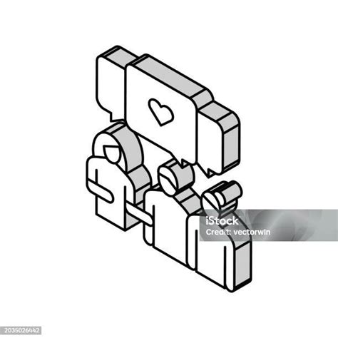 여자 친구 레저 아이소 메트릭 아이콘 벡터 일러스트 레이 션과 만남 노래방기계에 대한 스톡 벡터 아트 및 기타 이미지 노래방기계 듣기 등측투영법 Istock