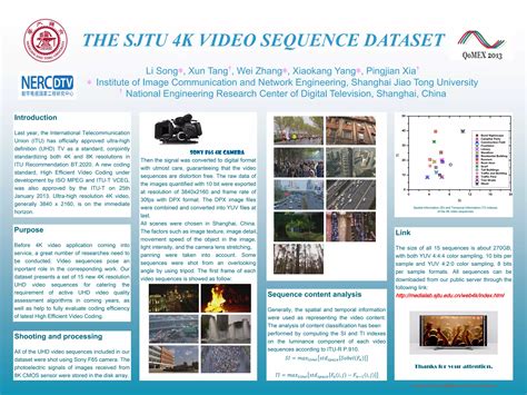 the sjtu 4k video sequence dataset ppt