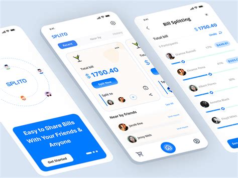 Bill Split Mobile App Design By Nurul Amin On Dribbble