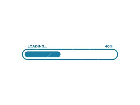 Premium Vector Loading Progress Bar Icon Vector Template
