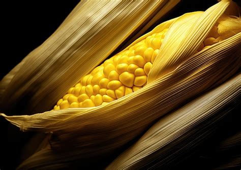 Premium Ai Image An Abstract Closeup Shot Of A Single Corn Kernel