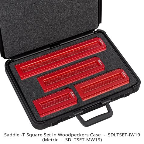 Precision Layout Tools Woodpeckers Sldtri Saddle T Square Set