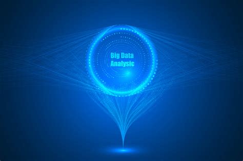 big data visualization analysis technology abstract stock illustration