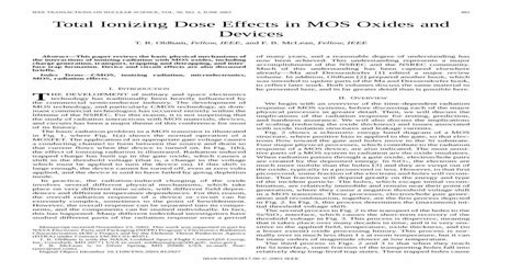 Pdf Total Ionizing Dose Effects In Mos Oxides And Devices Dokumen Tips