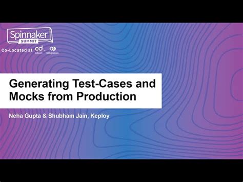 free video generating test cases and mocks from production using