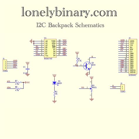 I2c Backpack For 1602 2004 Lcd Display Lonely Binary