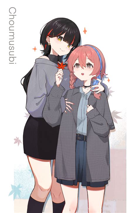 Simuyutou Amayui Moka Choya Hanabi Vspo Absurdres Highres 2girls
