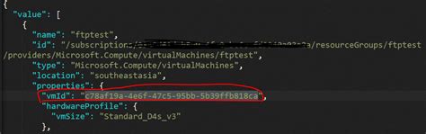 bug inconsistent vm id capitalisation when querying