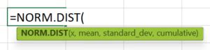 NORM DIST Excel Function Formula Examples How To Use