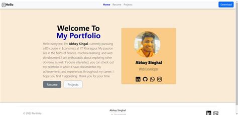 Abhay Singhal On Linkedin Webdevelopment Portfolio Html Css
