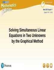 Solving Simultaneous Linear Equations: Graphical Method | Course Hero