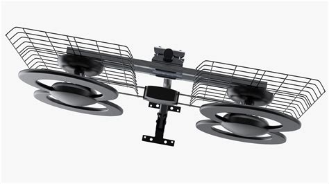 Quad Loop Uhf Multi Directional Antenna 3d Model 29 3ds Blend C4d