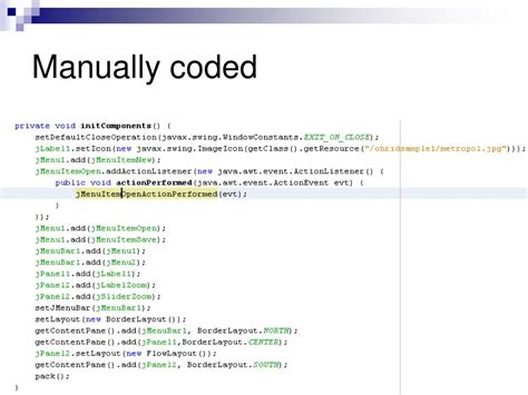 ppt java gui building approaches workshop summary powerpoint