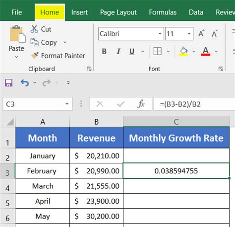 Ways To Calculate Monthly Growth Rate In Excel Excelgraduate
