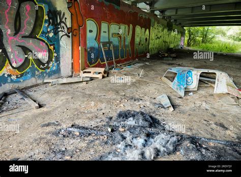 Contrasts Between Human Detritus And Ugliness With Natures Serene