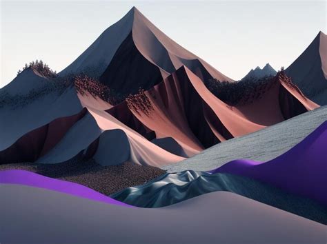 Premium Ai Image Abstract 3d Landscape Data Visualization Concept