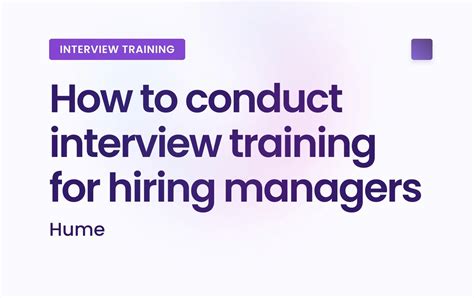 How To Conduct Interview Training For Hiring Managers Aspect Ai