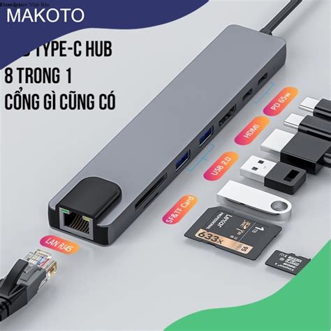 Hub Type C Và Hub Usb 3 0 Cổng Chuyển đổi Hub Usb Type C Usb 3 0 To