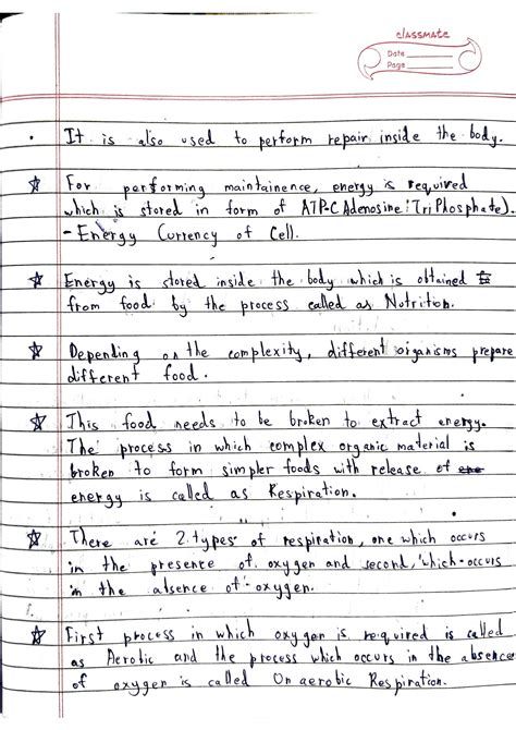 SOLUTION Science Class Lesson Life Processes Notes Studypool