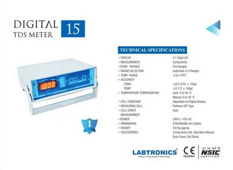 Labtronics Digital TDS Meter TDS LT 15 Table Model For Laboratory At 7600 Piece In Panchkula