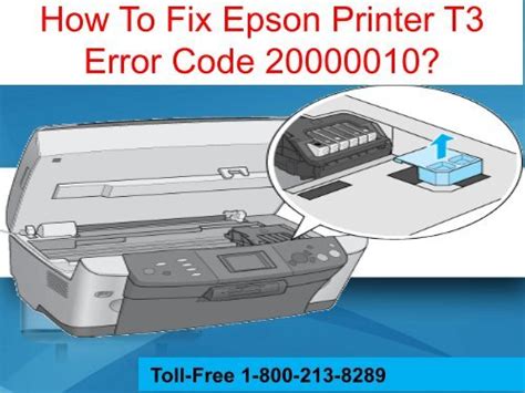 How To Fix Epson Printer T3 Error Code 20000010