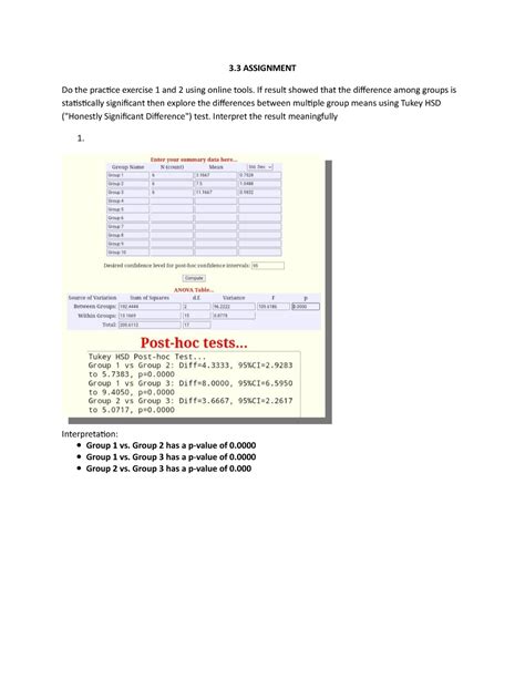 stat 213a applied statistics 3 3 assignment 3 assignment do the