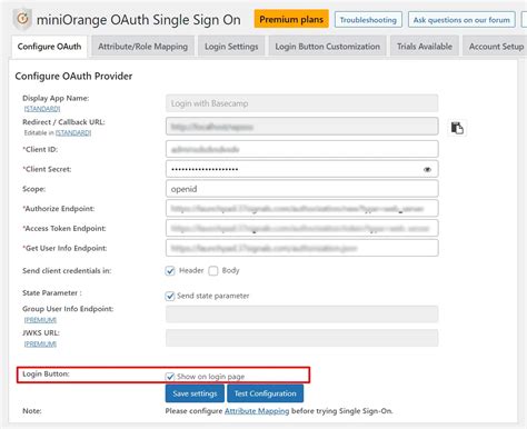 Basecamp Single Sign On Sso Wordpress Oauth Basecamp Sso