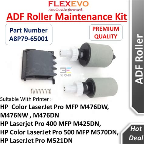 A8p79 65001 Document Feeder Adf Roller Maintenance Kit For Hp Pro 400