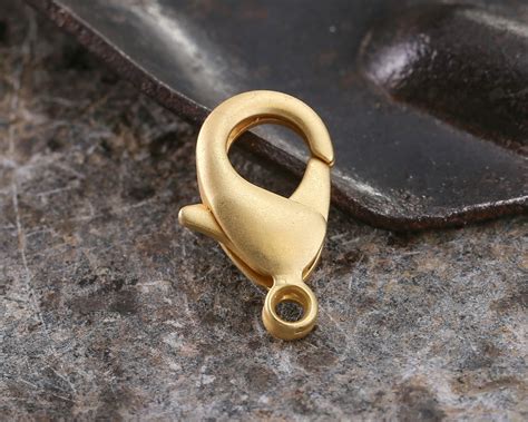 Matte Gold Plated Lobster Clasp 19x11mm