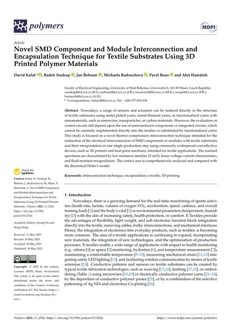Pdf Novel Smd Component And Module Interconnection And Encapsulation