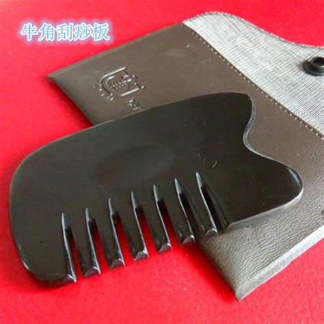 Scraping Board Buffalo Horn Scraping Comb Six Tooth Scraping Massage