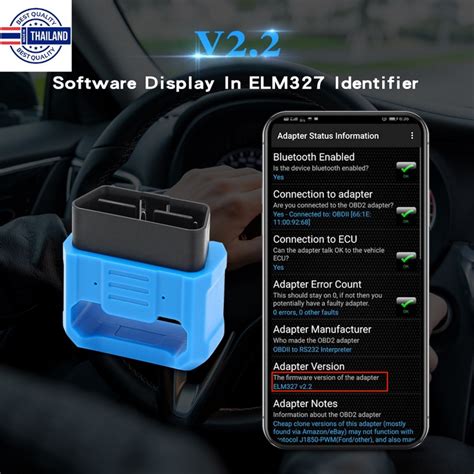 ใหม่ V018 Elm327 V22 Bluetooth 50 Obd2 Adapter For Ios Android